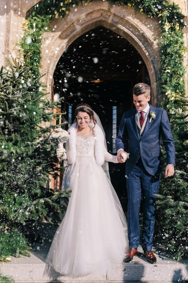 Luxury Destination Winter Wedding With Hundreds Of Fir Trees And Fairy ...