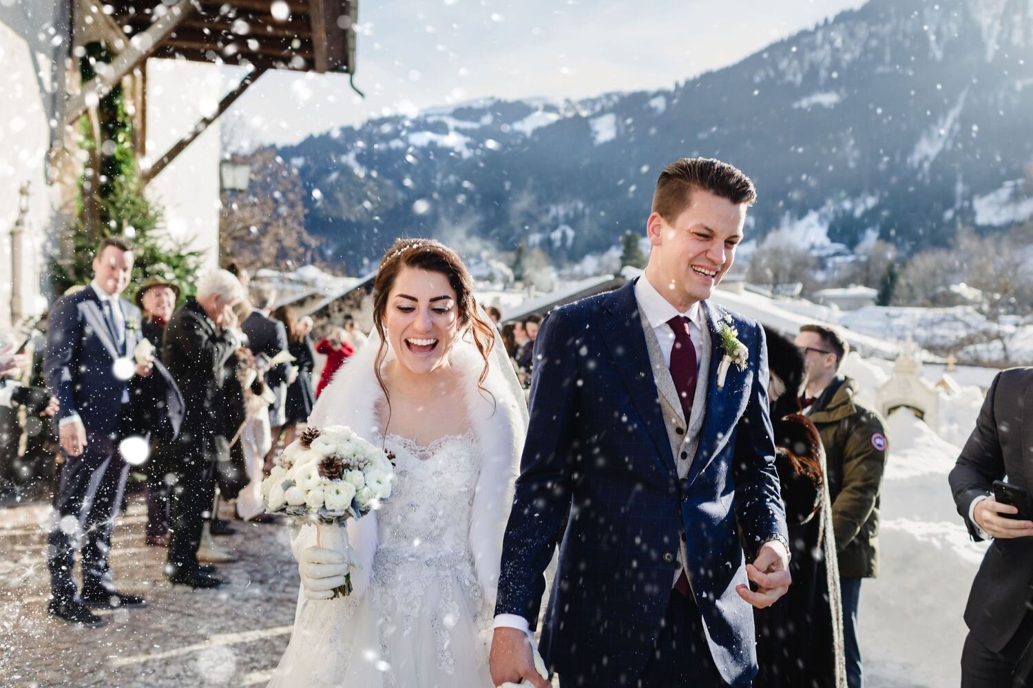 Luxury Destination Winter Wedding With Hundreds Of Fir Trees And Fairy ...